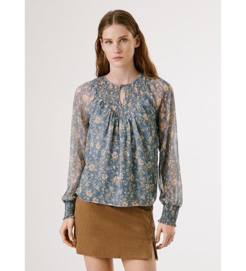 Pepe Jeans Blusa Laurel azul - Esdemarca Loja moda, calçados e ...