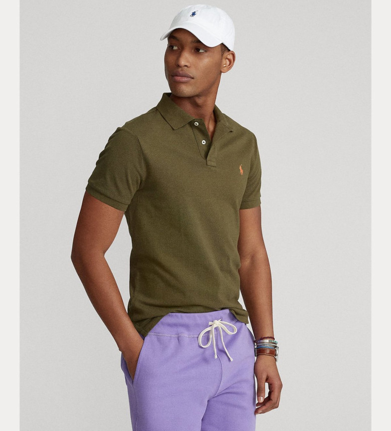 Polo Ralph Lauren Polo de piqué Slim Fit verde - Tienda Esdemarca calzado, moda y complementos ...