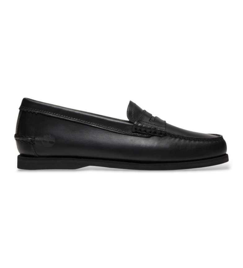 Timberland Classic black nautical style leather loafers - Esdemarca ...